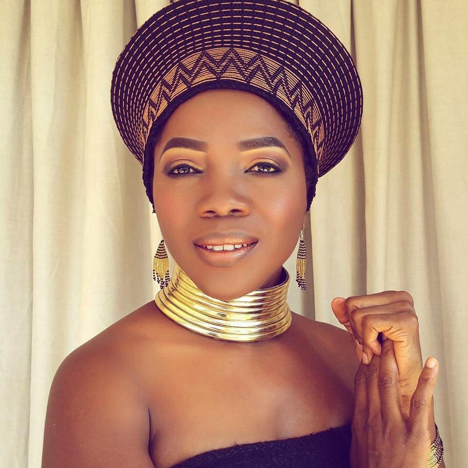 Traditional African hat known as Isicholo by the Zulus.