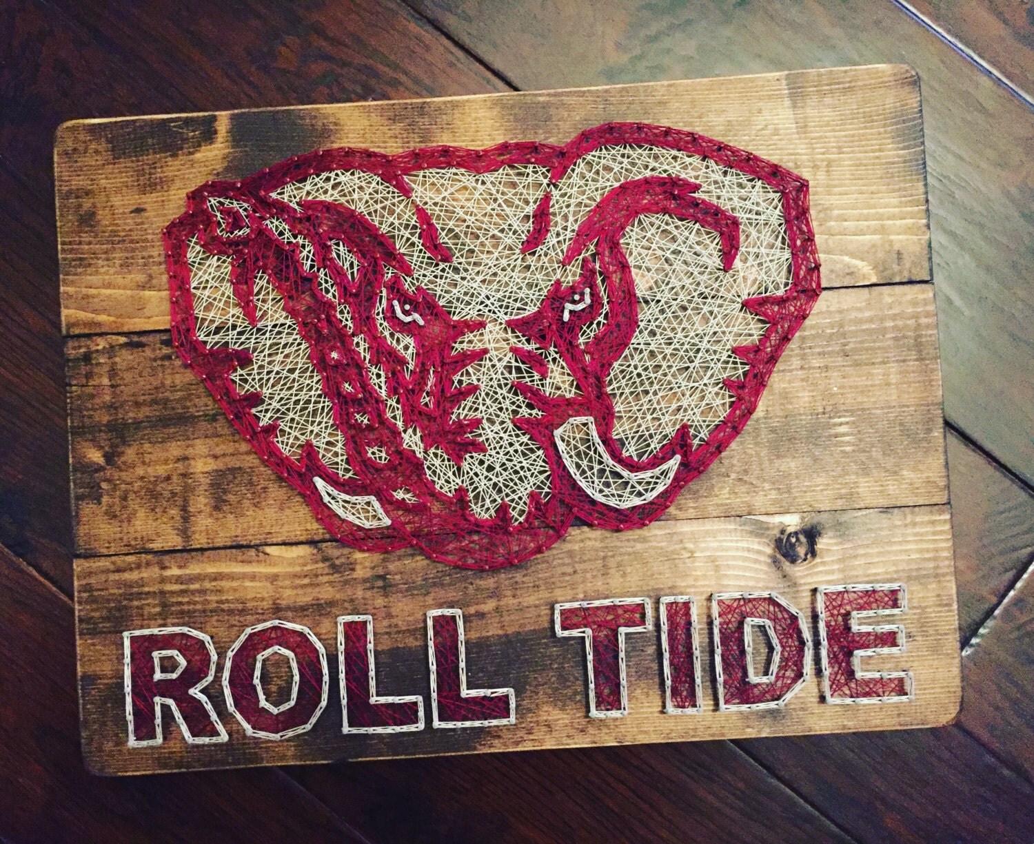 Alabama Crimson Tide String Art Roll Tide