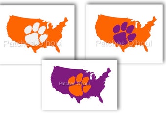 Clemson tigers svg | Etsy
