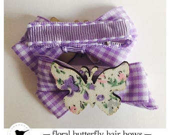 Butterfly hair bow | Etsy