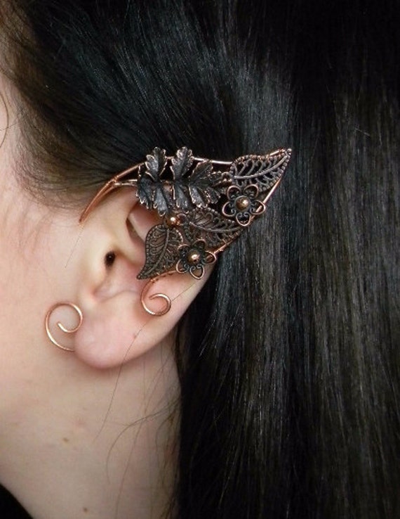 oreilles elfiques une paire .elf boucles d'oreilles pas | Ear cuff, Elf ...