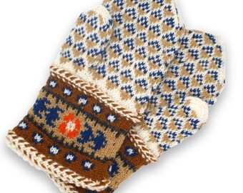 Unique double knit mittens related items | Etsy