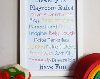 Playroom rules | Etsy