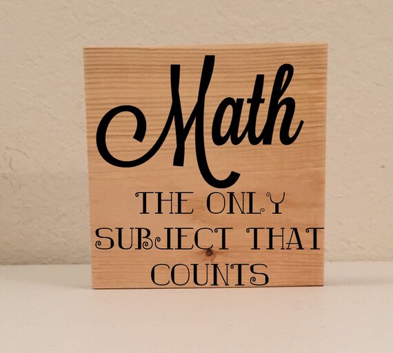 Math Classroom Sign Math...Counts Classroom