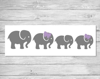 Elephant car decal | Etsy