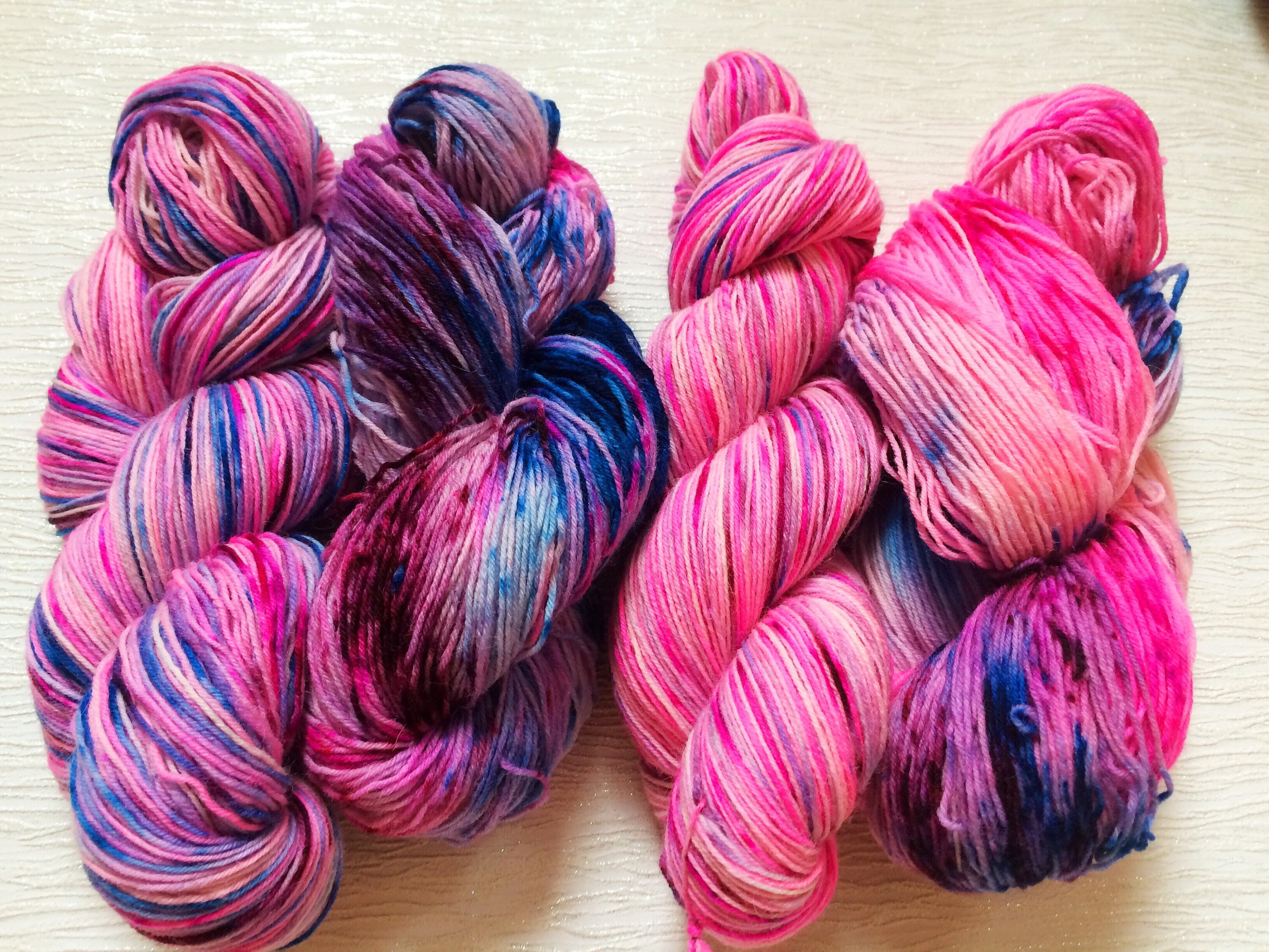 Ombre Pink Yarn Ombre Purple Yarn Speckled Pink Yarn