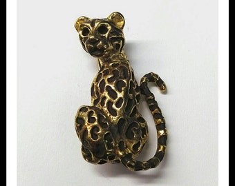 Leopard brooch pin | Etsy