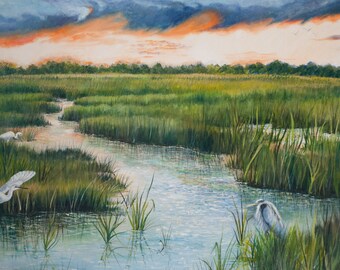 Low country marsh | Etsy