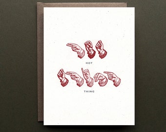 Sign language card | Etsy