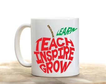 Teach inspire grow | Etsy