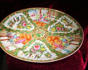 Rose medallion china | Etsy