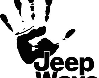Jeep wave sticker | Etsy