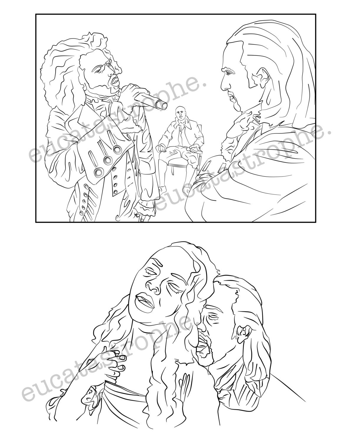 Hamilton Coloring Book Printable Download Unofficial Broadway