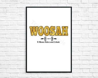Unique woosah related items | Etsy