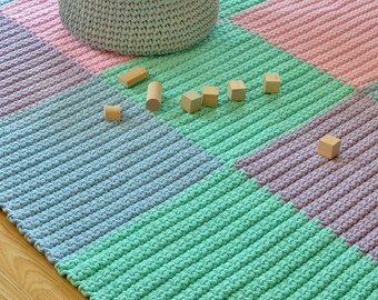 Crochet rope rug | Etsy