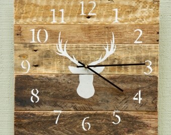 Items similar to Browning Saw Blade Clock Camo with Pink Deer head and ...