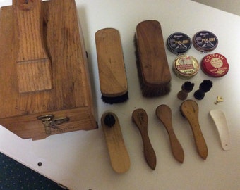 Shoe shine box | Etsy