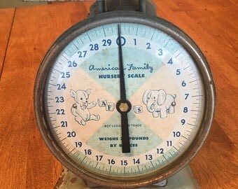 Antique baby scale | Etsy