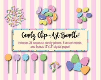Candy clipart | Etsy