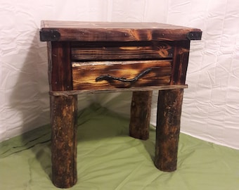 Burnt wood furniture | Etsy