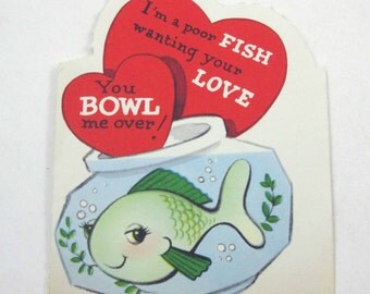 Fish bowl valentine | Etsy