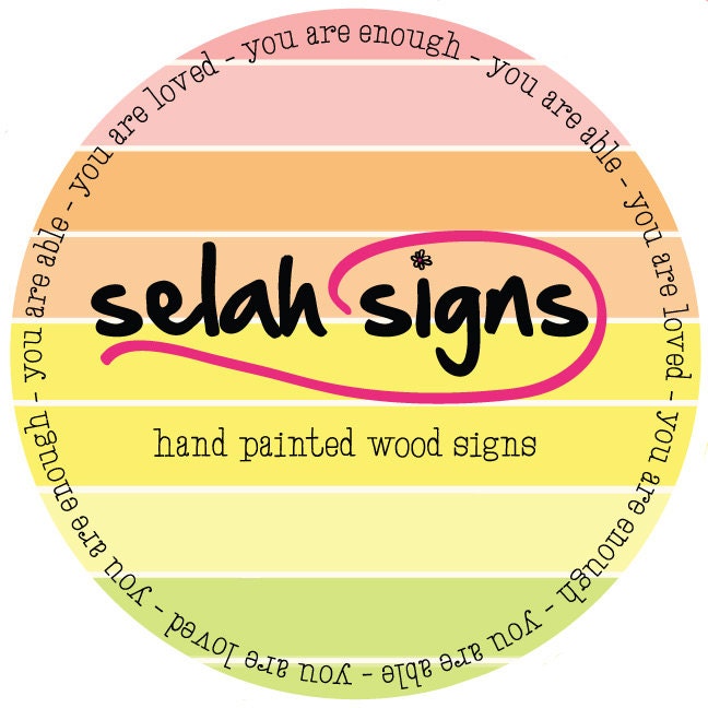 Selah Signs hand painted wood signs by selahsignsshop on Etsy