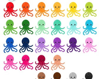 Rainbow octopus | Etsy