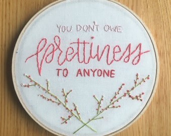Quote embroidery | Etsy