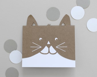Cat papercut | Etsy