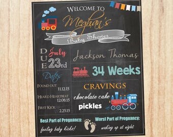 Train baby shower | Etsy