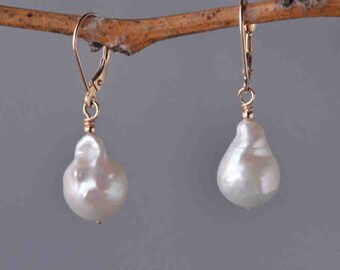 Large baroque pearls | Etsy