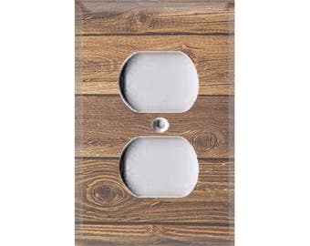 Wood outlet cover | Etsy