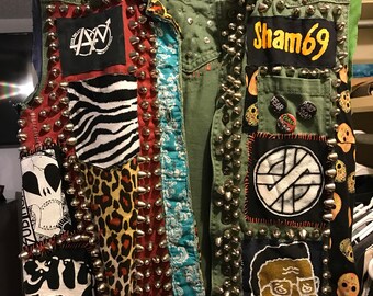Punk vest | Etsy