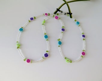 Blue crystal chain | Etsy