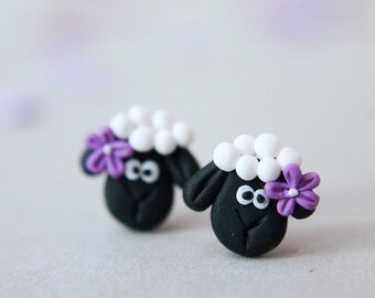 Sheep earrings | Etsy