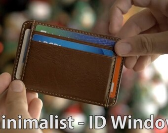 Id window wallet | Etsy