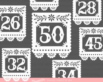 Papel picado clipart | Etsy