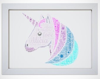 Unicorn wall art | Etsy