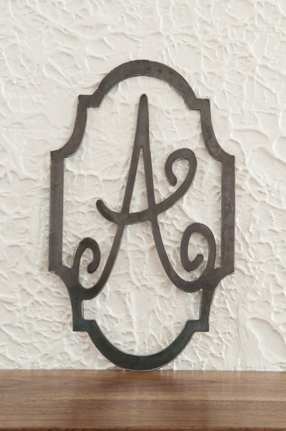 Letter A Monogram 18x12 CNC Plasma cut Letter A