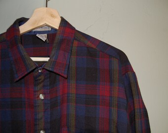 Vintage flannel | Etsy