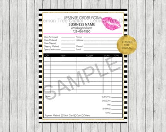 Lipsense order form | Etsy