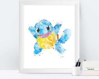 Squirtle art | Etsy