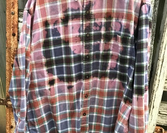 Bleached flannel | Etsy