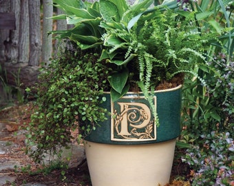 Monogram planter | Etsy
