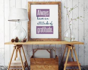 Gratitude poster | Etsy