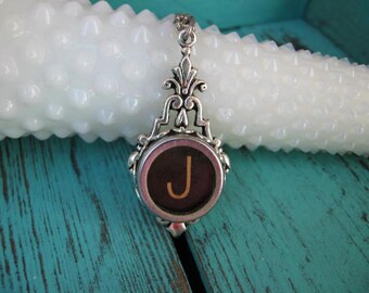 Letter j necklace | Etsy