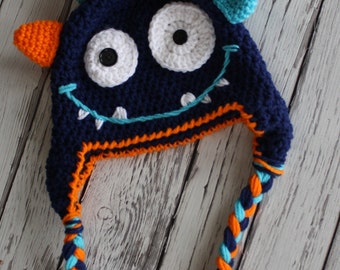 Monster Hat Crochet Monster Baby Pants and Hat Set Baby