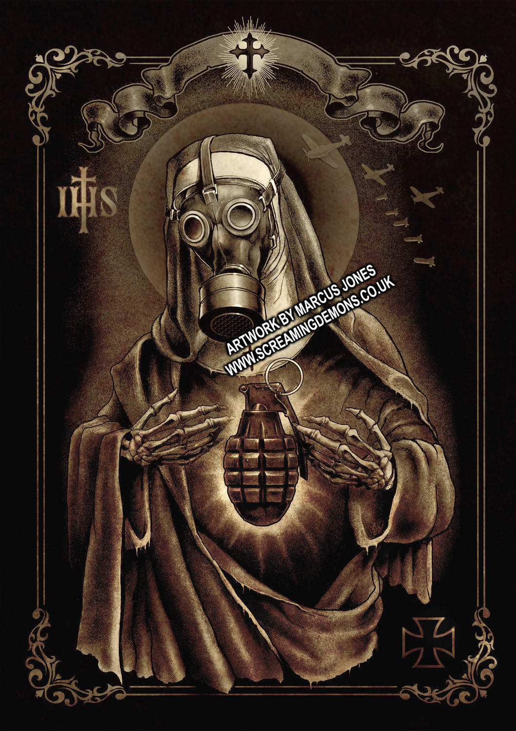 Gothic Art Lowbrow Punk skulls Gothic Skeleton Skull