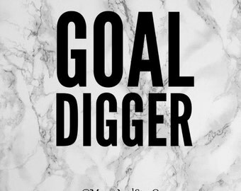 Goal digger sticker | Etsy