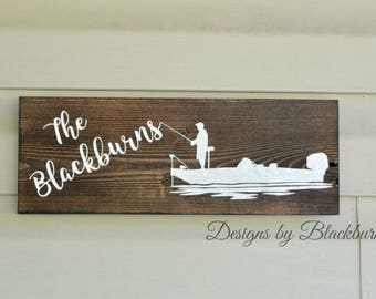 Fishing signs | Etsy